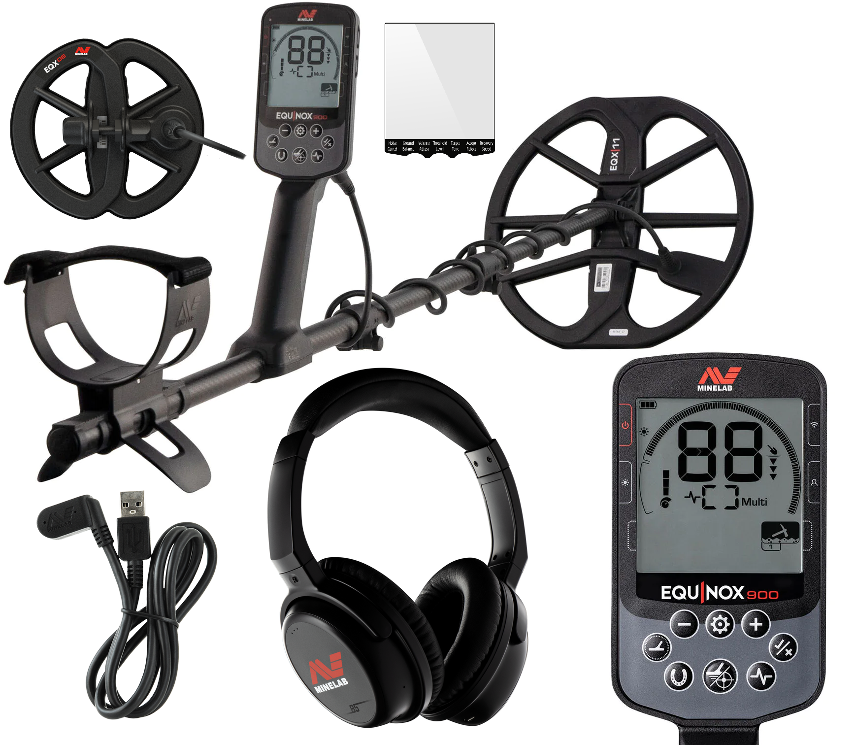 Minelab Equinox 900 - Multi-IQ+ Waterproof Metal Detector – Gulf Coast ...